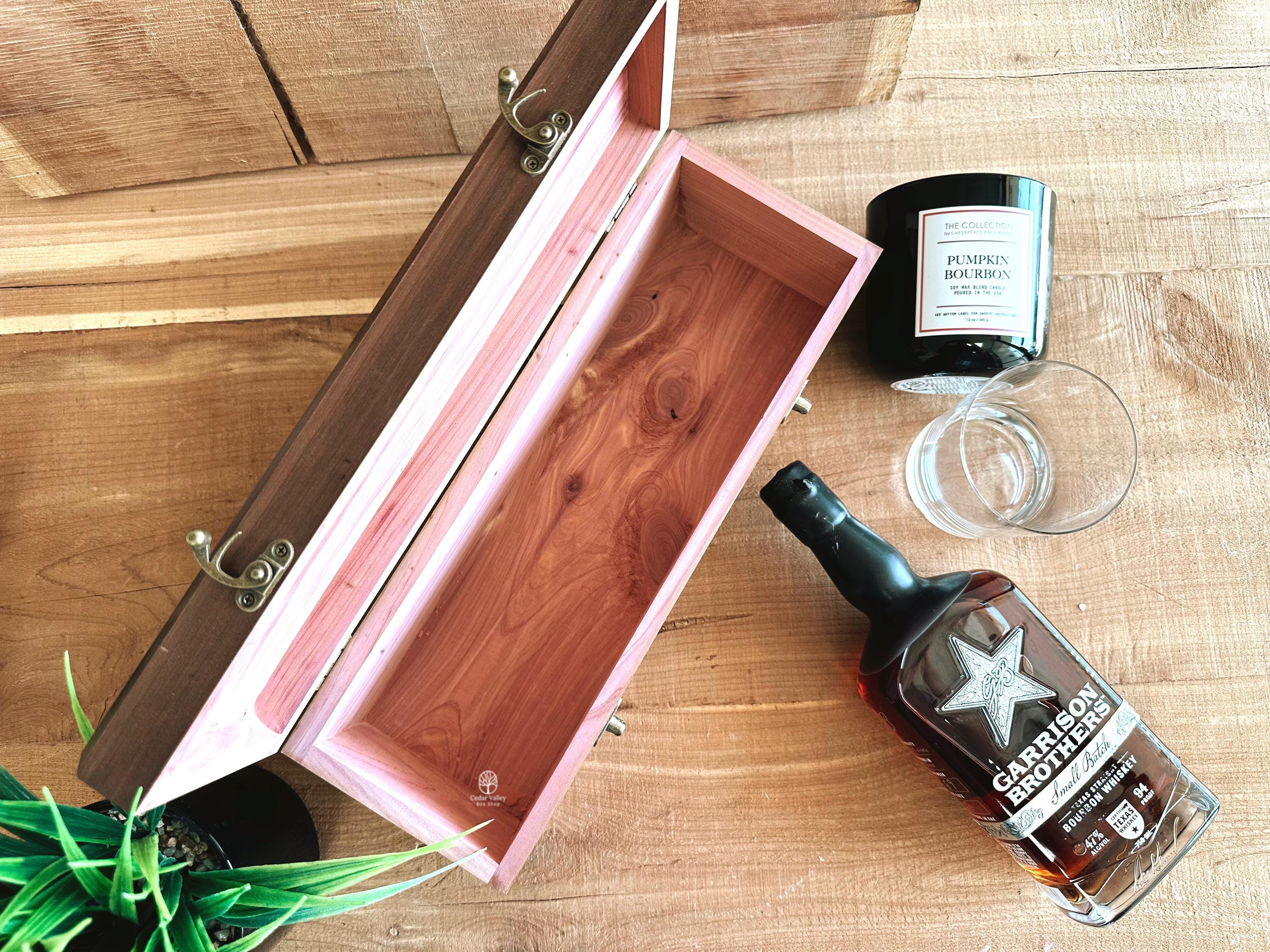 Engraved Champagne Box, Whiskey Box, Personalized Liquor Gift Box, Wood ...