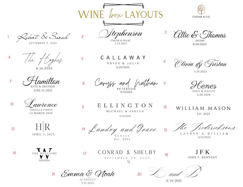 Personalized Cedar Wine Box, Bourbon, Love Letter, Unity Ceremony ...