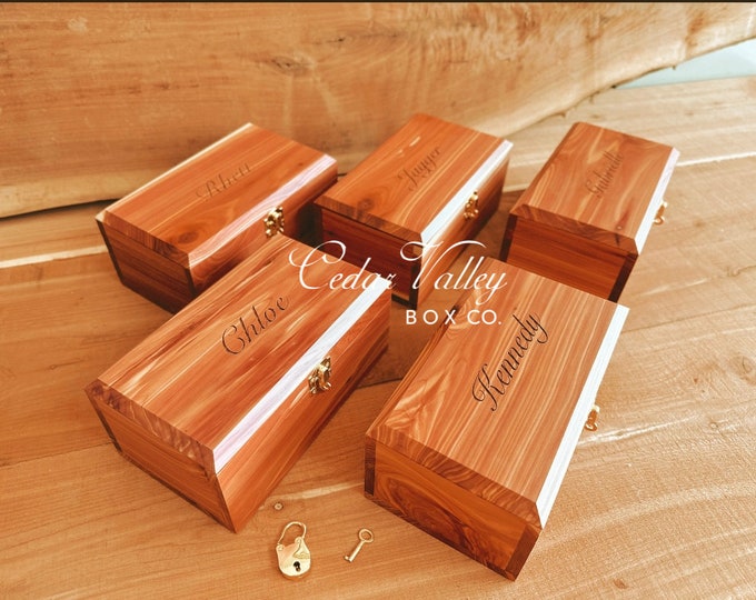 Cedar Wooden Box Cedar Keepsake Box Wooden Trinket Box Cedar Box - Etsy