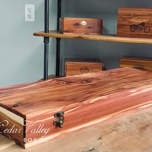 22" Native American Feather Case, Blade Box, Cedar Box, Wood Box ...