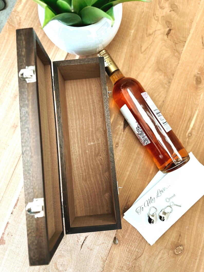 Personalized Wine Box, Bourbon, Love Letter, Unity Ceremony, Engraved ...
