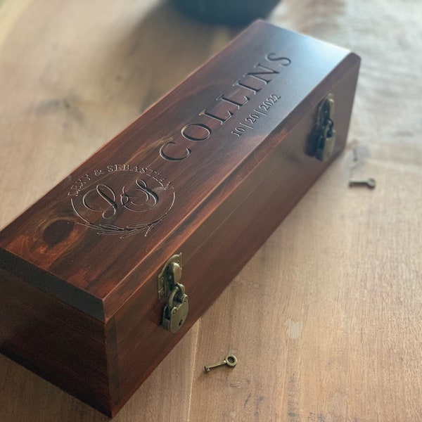 Wedding Wine Box - Etsy