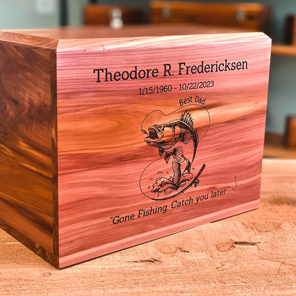Fishing Urns for Human Ashes - Etsy