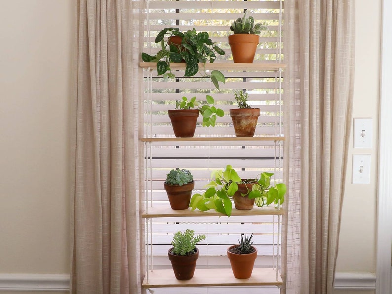 Hanging Plant Shelf Indoor Planter Window Shelf Tiered - Etsy