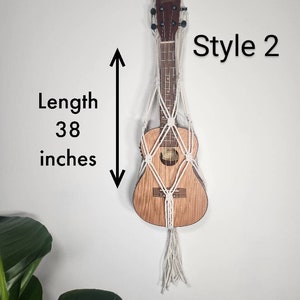 Macrame Ukulele Holder Macrame Wall Decor Boho Decor Living Room Decor ...