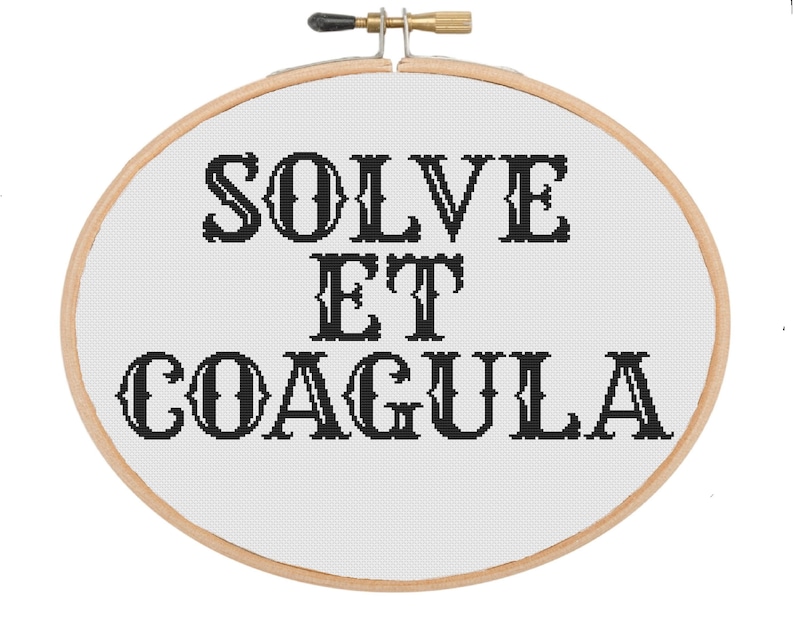 Solve Et Coagula Cross Stitch Pattern - Etsy