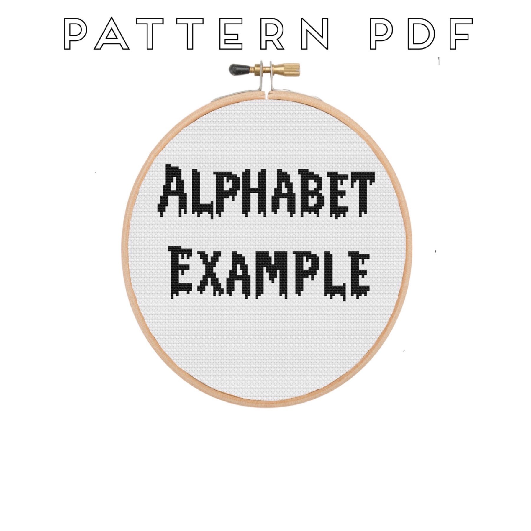 Creepy Alphabet Cross Stitch Pattern - Etsy