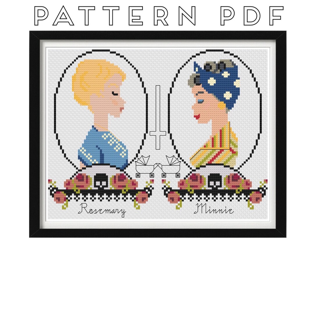 Rosemary's Baby - Minnie & Rosemary - Cross Stitch Pattern - Etsy