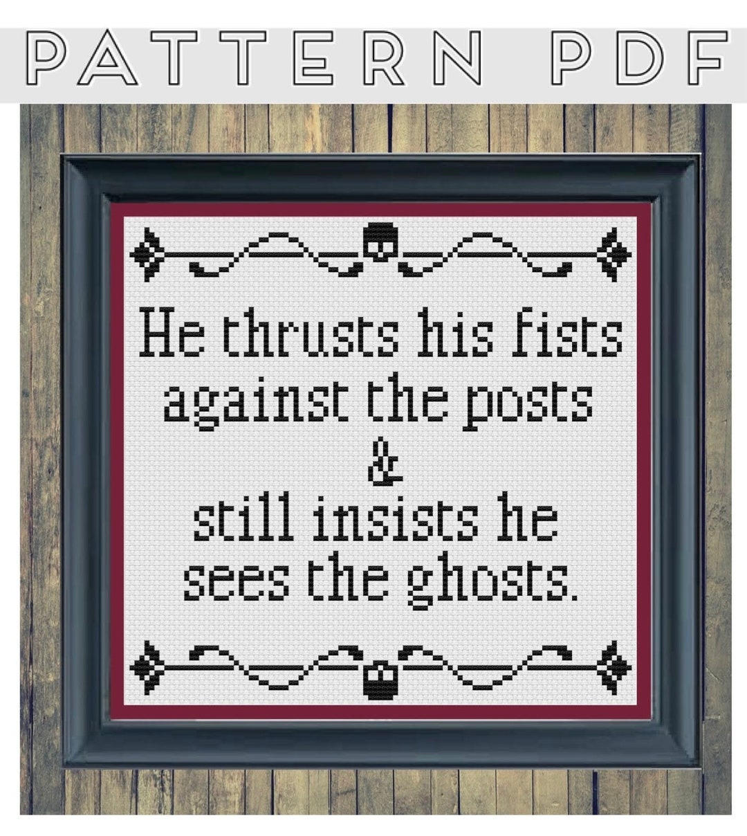 He Thrusts His Fists Against the Posts and Still Insists He Sees the ...