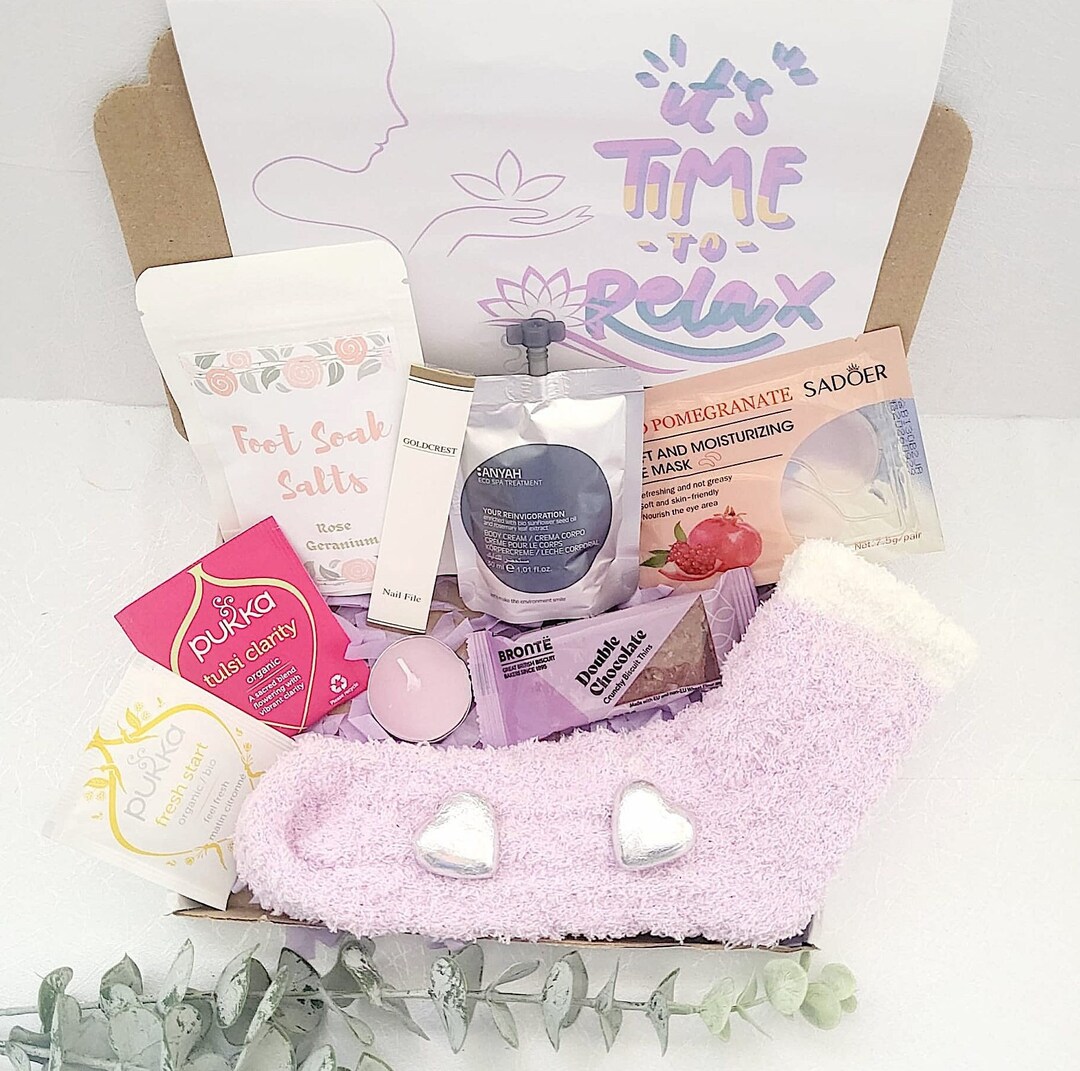 Cosy Night in Spa Letterbox Gift Calming Spa Gift Box Relaxing Hamper ...