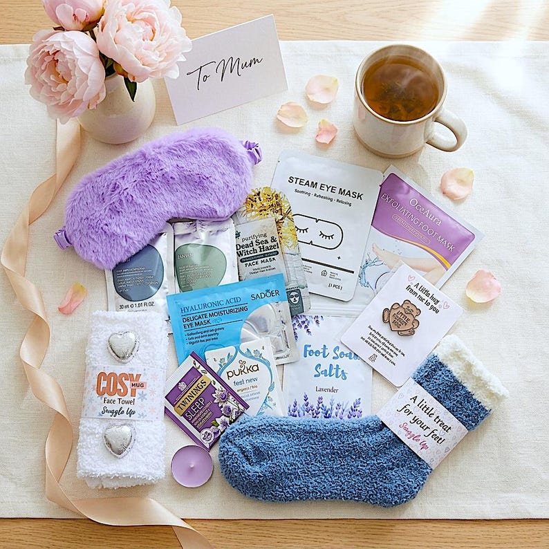 COSY NIGHT IN Pamper Hamper - Self-care Relaxation Spa Set - Hug in a ...