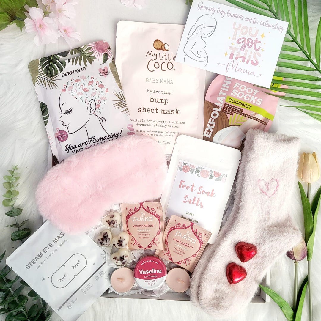 MATERNITY LEAVE Spa CARE Package With Belly Mask - Pregnancy Pamper ...