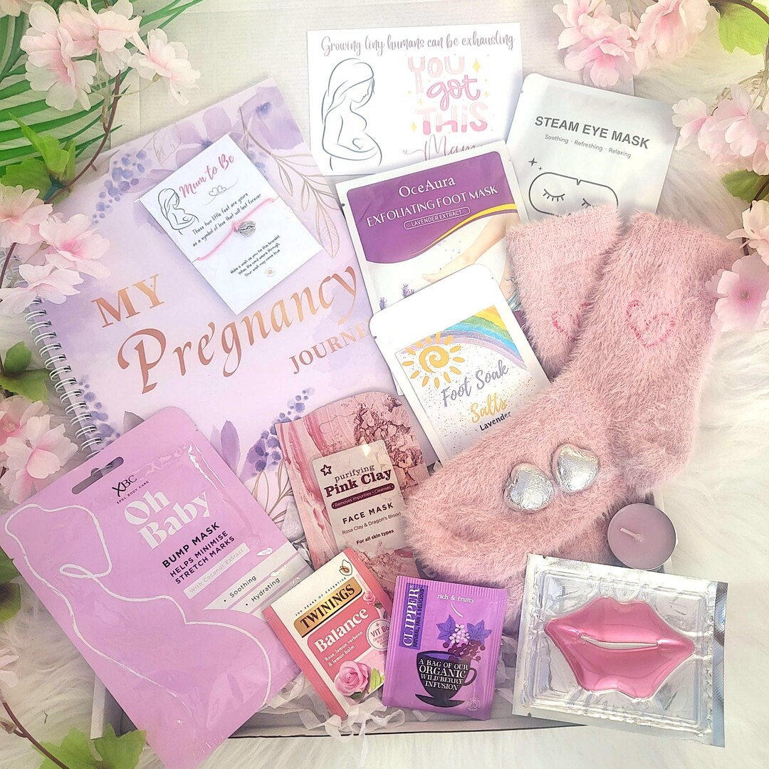 LUXURY PREGNANCY Pamper Hamper With Pregnancy Journal and Belly Mask - Etsy