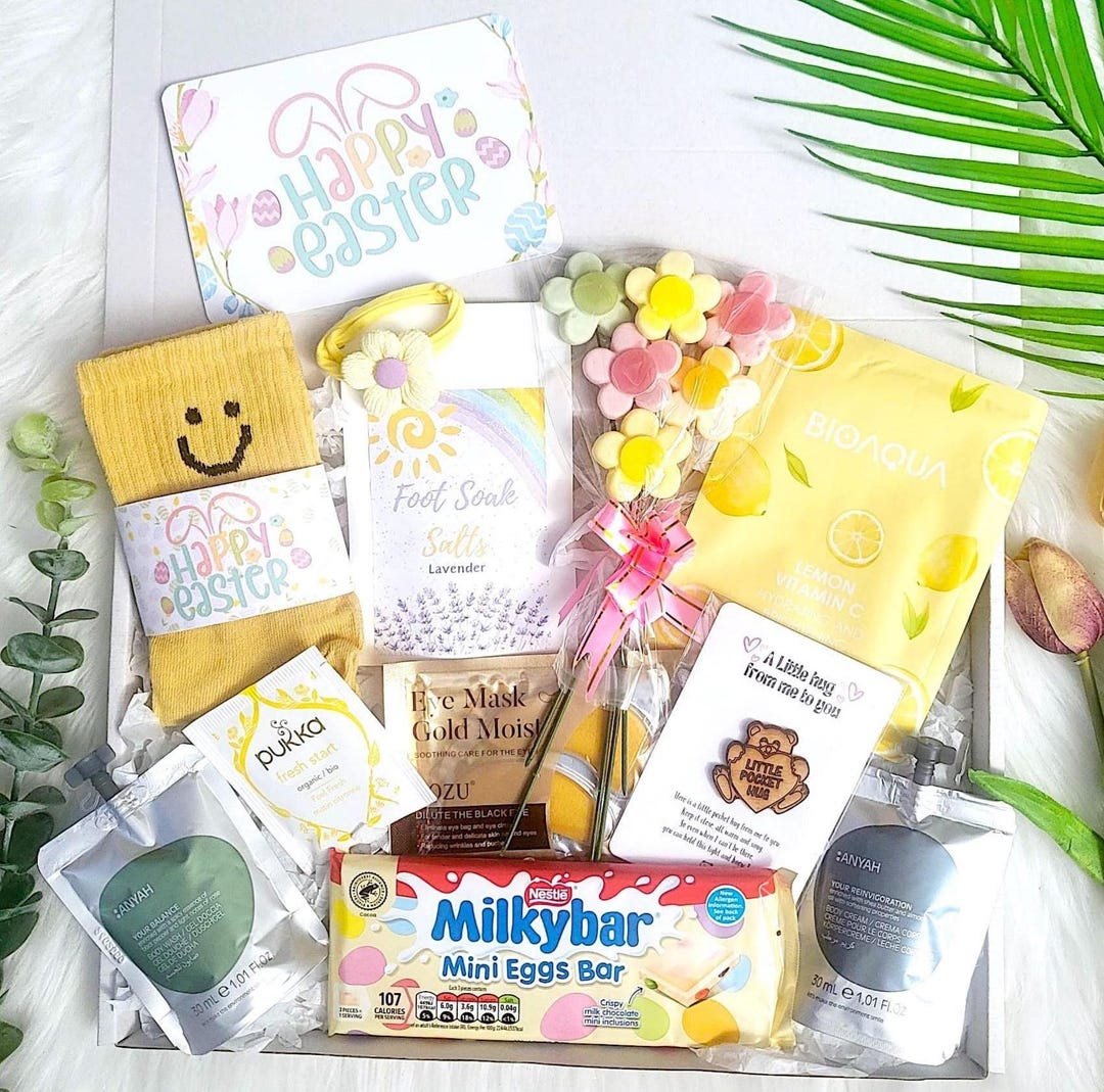 HAPPY EASTER GIFT Box - Easter Treat Box - Easter Treat Basket - Easter ...