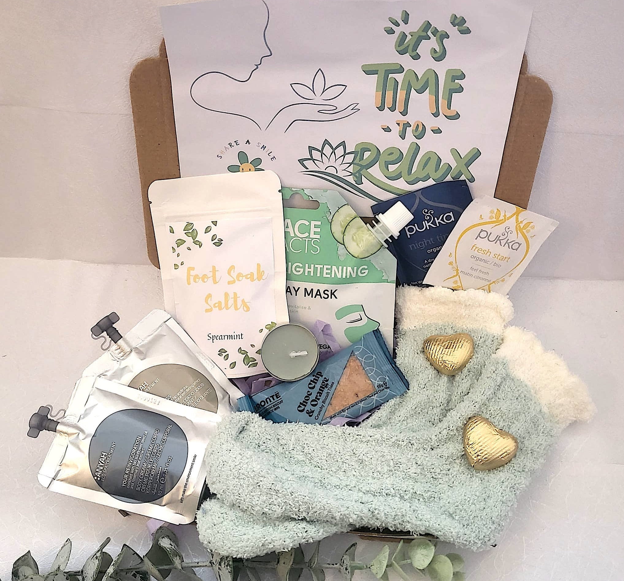 Winter Warm Cosy Night in Spa Letterbox Gift Calming Spa Gift Box ...