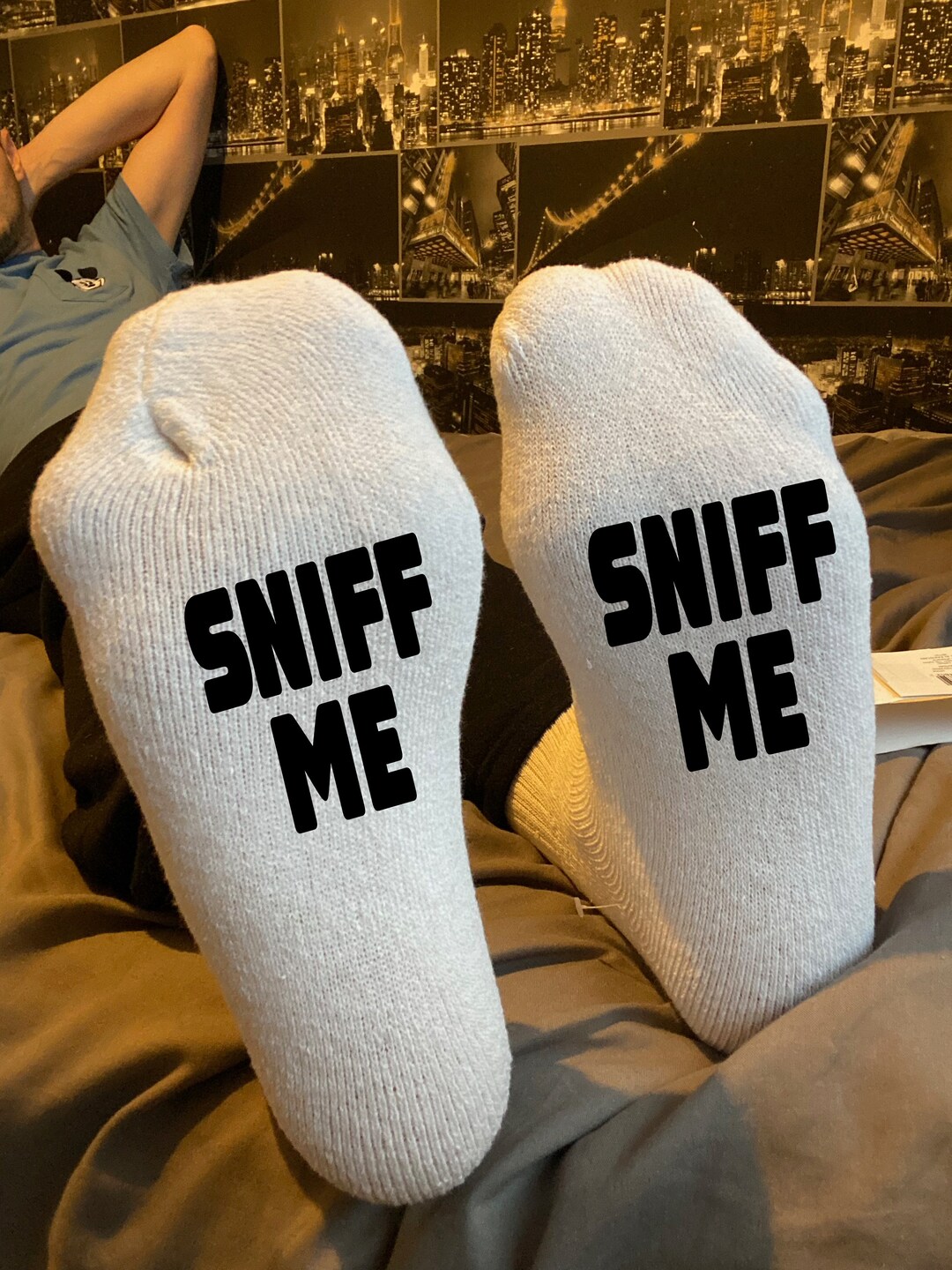 Novelty Humour "sniff Me Socks" | Footwear | Gift | Humour Present ...