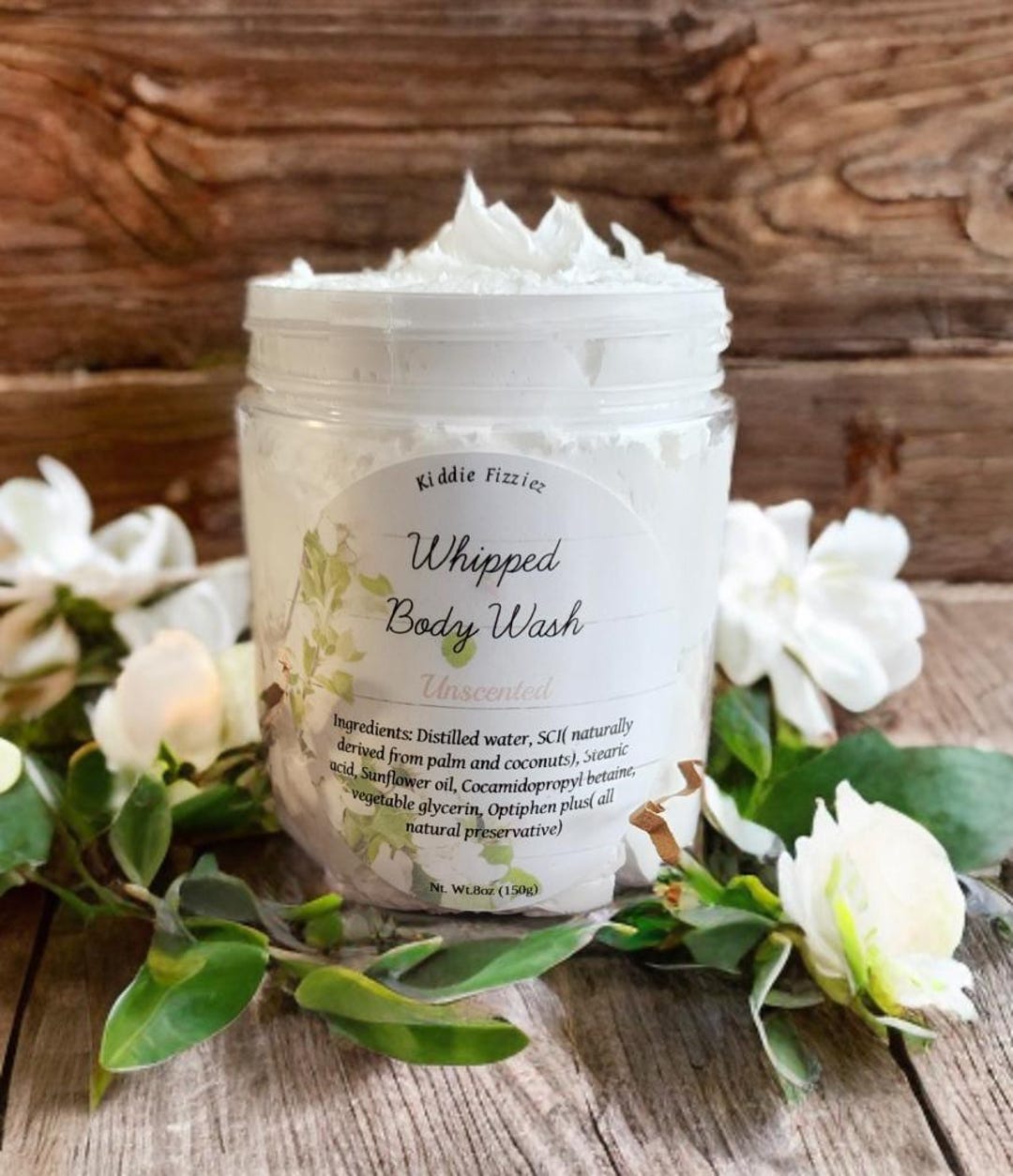 Unscented Whipped Body Soap: Foaming Bath Butter (8oz) - Etsy