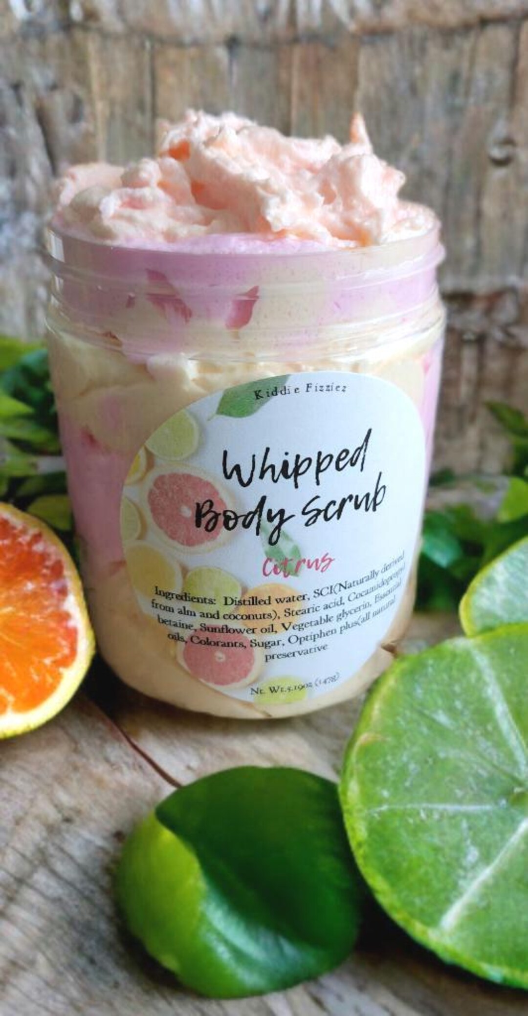 Citrus Foaming Sugar Scrub.whipped Body Scrub.exfoliating.8oz. - Etsy