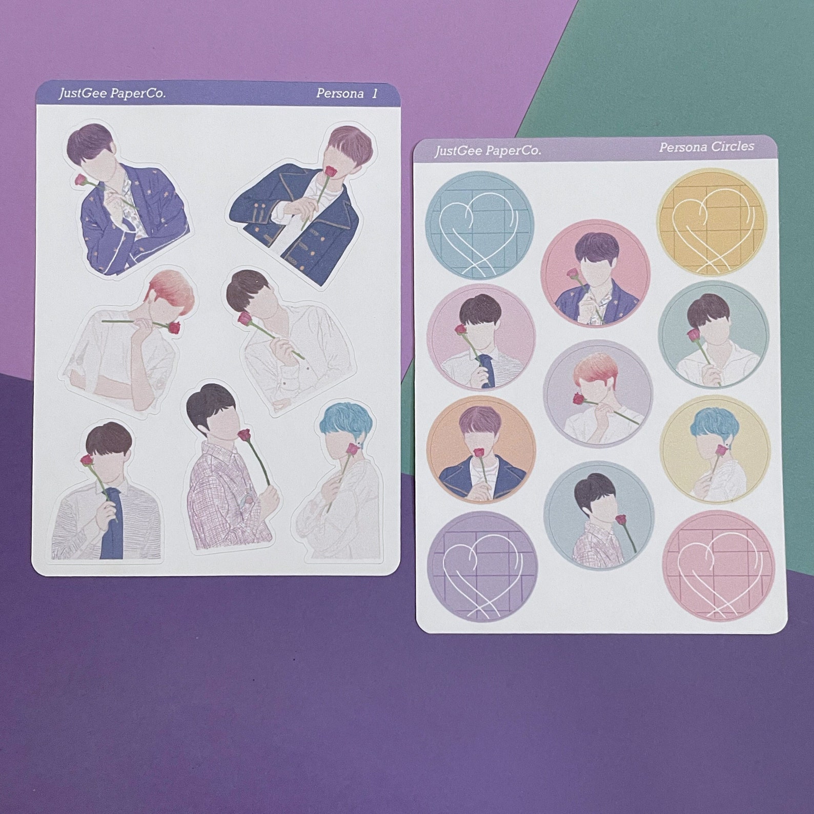 BTS Persona Stickers / Map of the Soul / Deco Sticker Sheets - Etsy