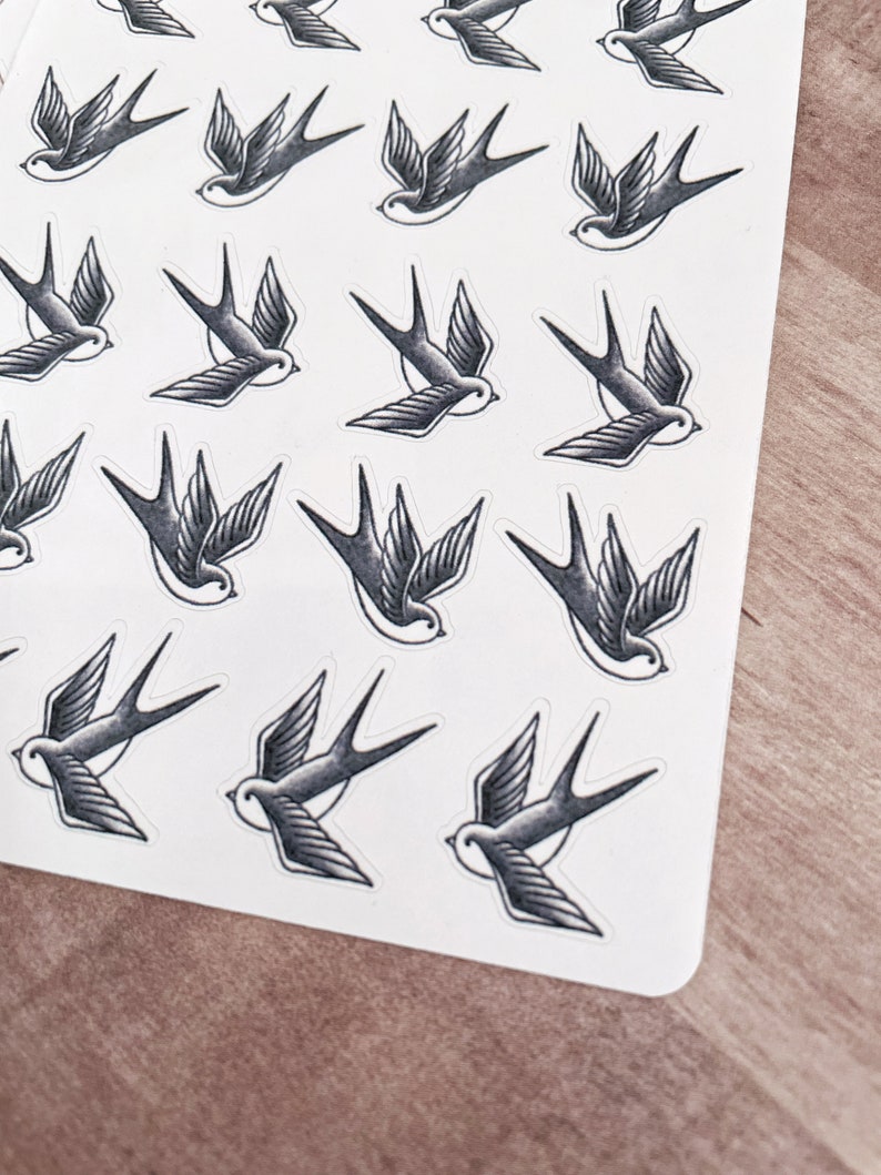 Sparrow Sticker Sheets / Bird Stickers / for Planner Bujo Travelers ...
