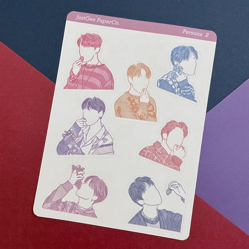 BTS Persona Stickers / Map of the Soul / Stamp Sticker Sheets - Etsy