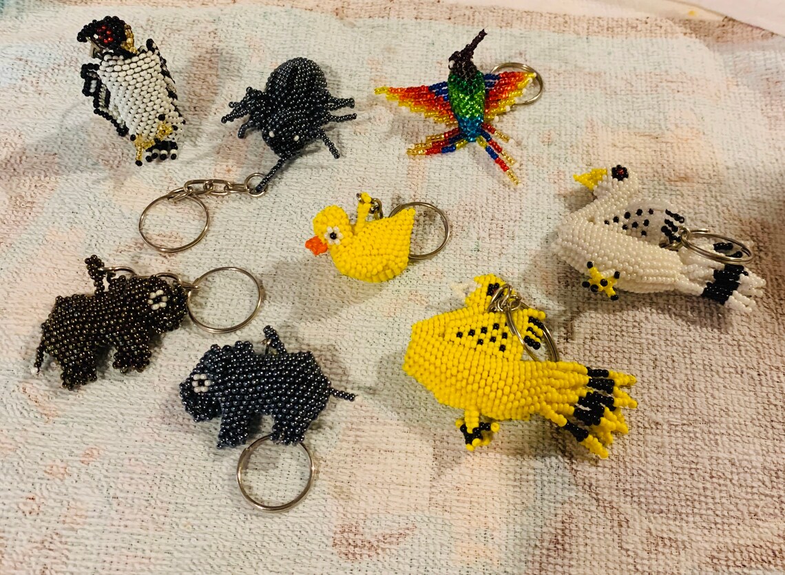 Animal keychains | Etsy