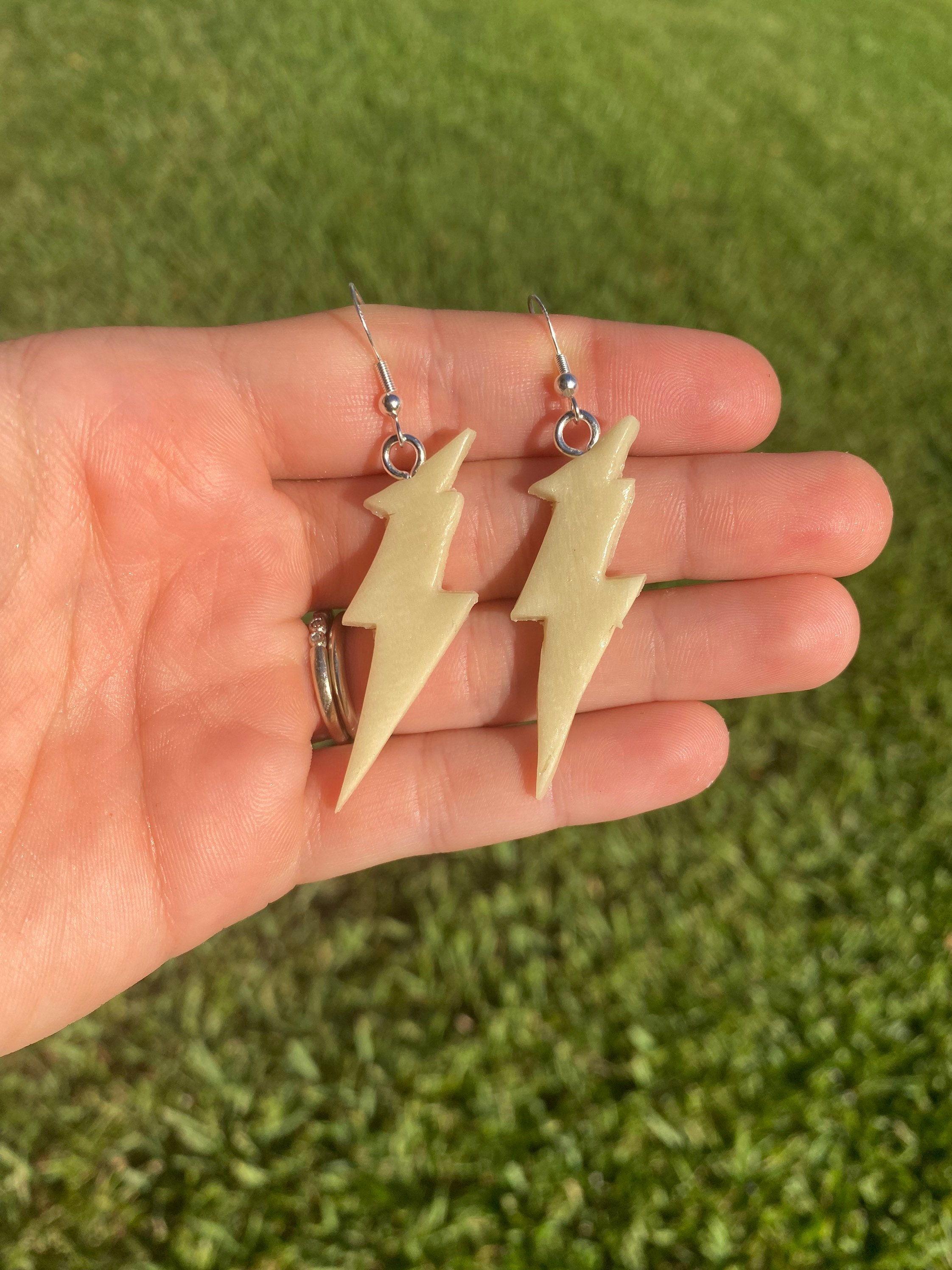 Ms. Frizzle Lightning Bolt Earrings Glow in the Dark | Etsy