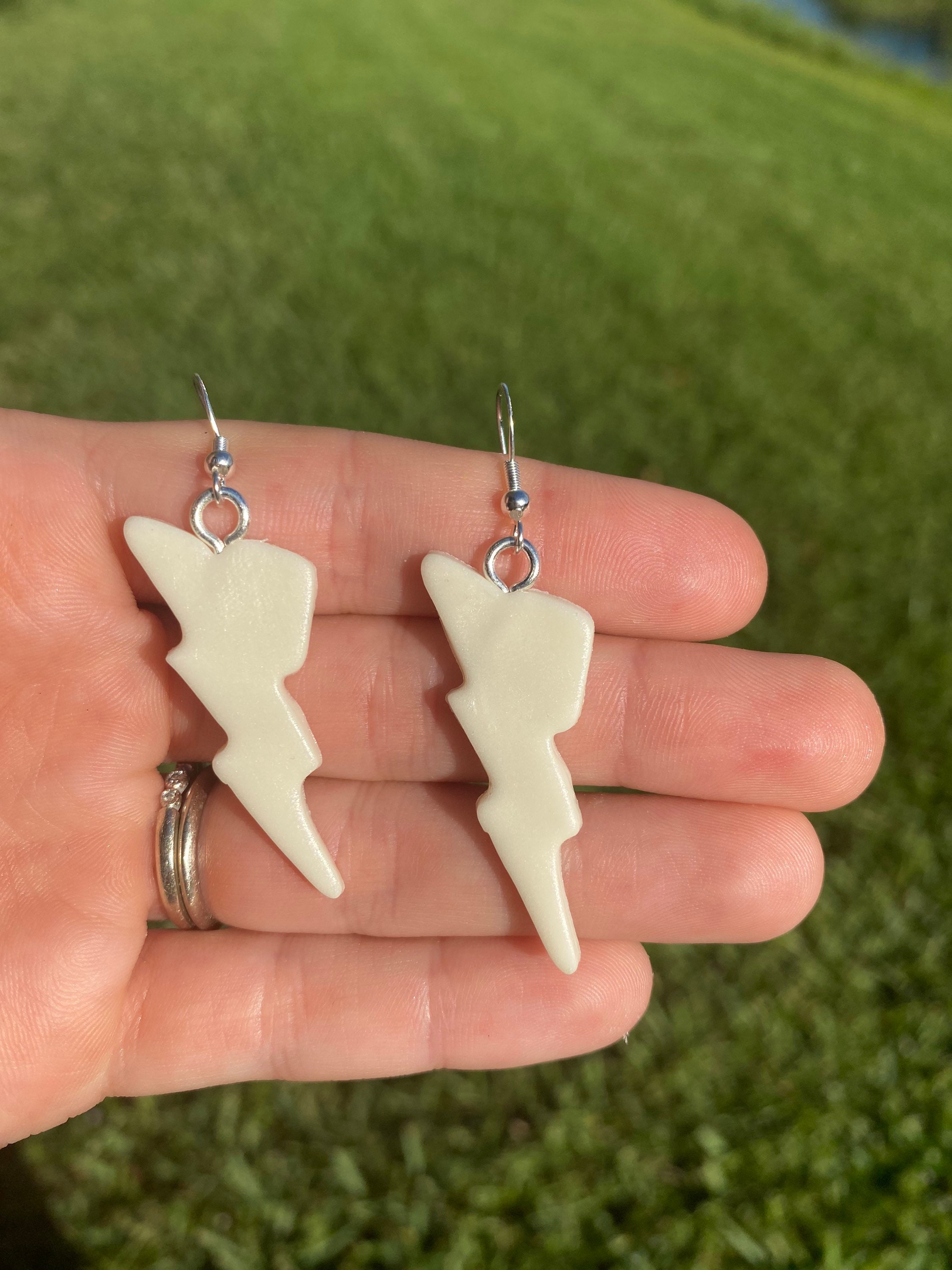Ms. Frizzle Lightning Bolt Earrings Glow in the Dark | Etsy