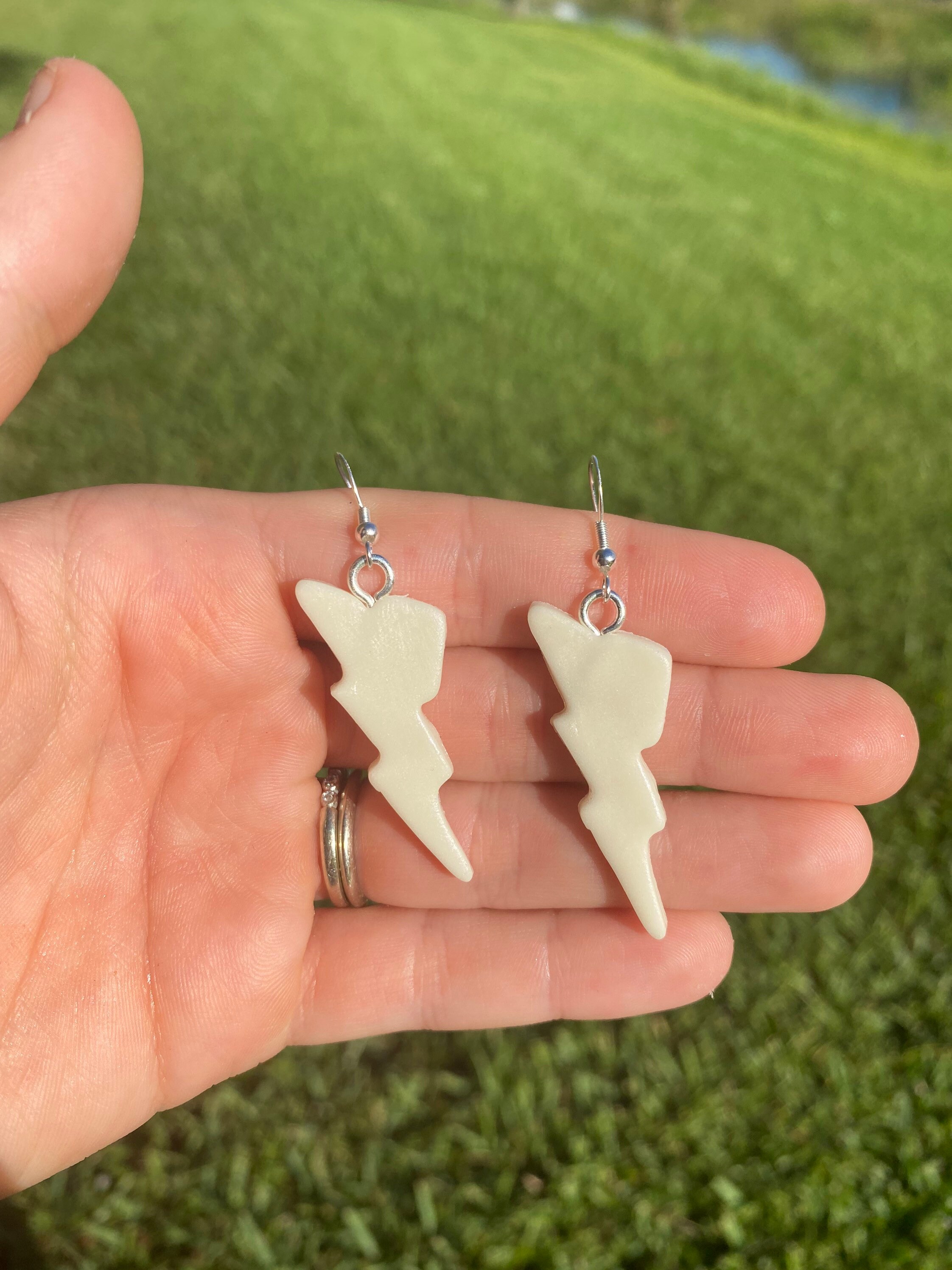Ms. Frizzle Lightning Bolt Earrings Glow in the Dark | Etsy