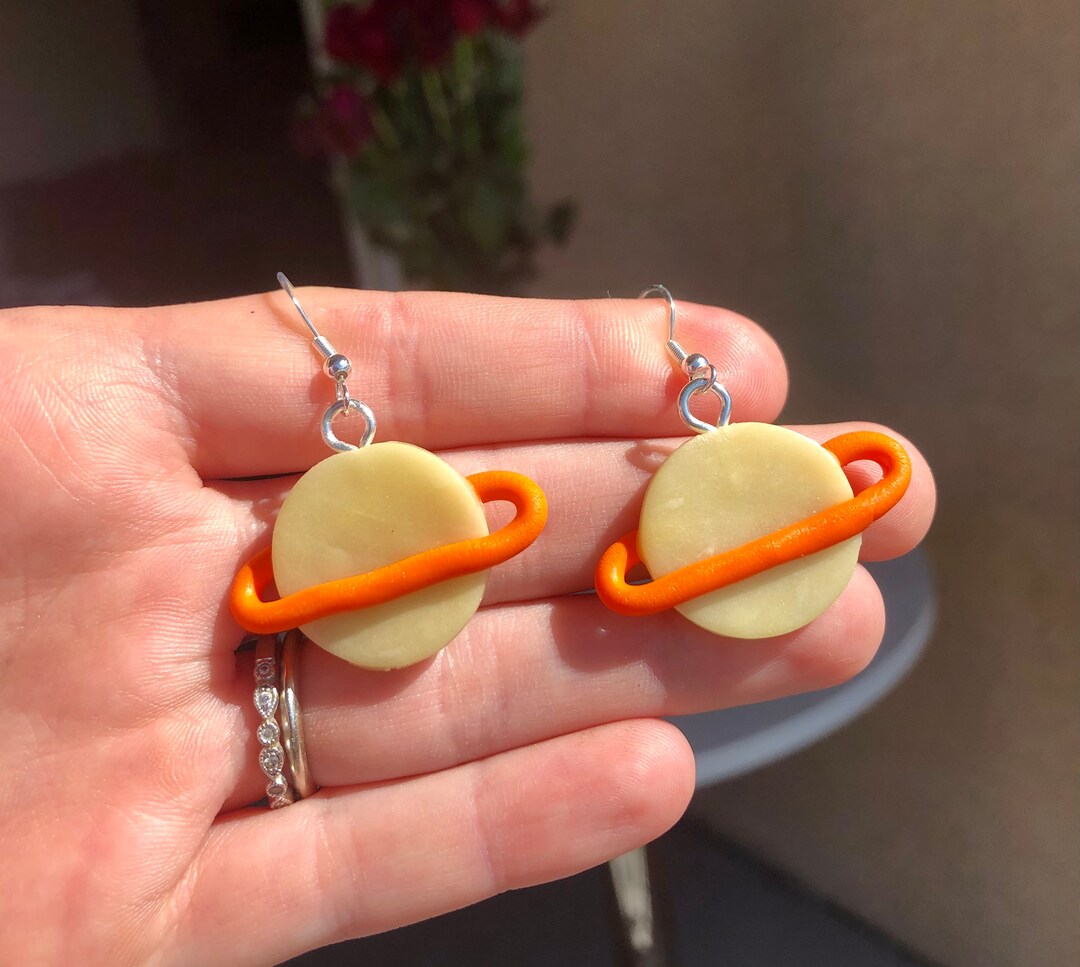 Saturn Clay Earrings, Ms. Frizzle Earrings, Mrs.frizzle Earrings ...