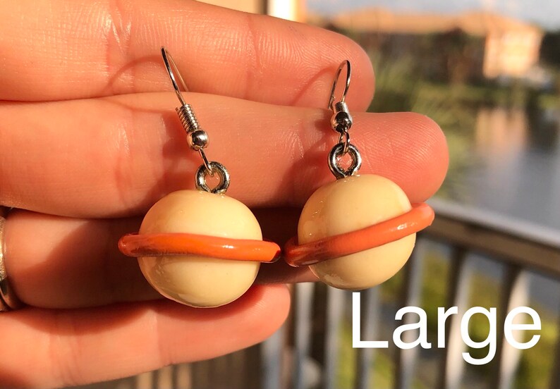 Ms. Frizzle Saturn Earrings Glow in the Dark Saturn | Etsy