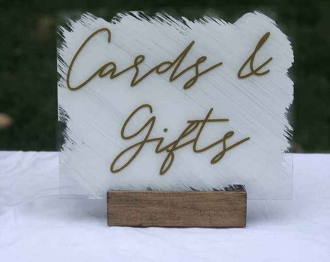 Custom Cards & Gifts Wedding Sign | Wedding Acrylic Sign | Wedding ...