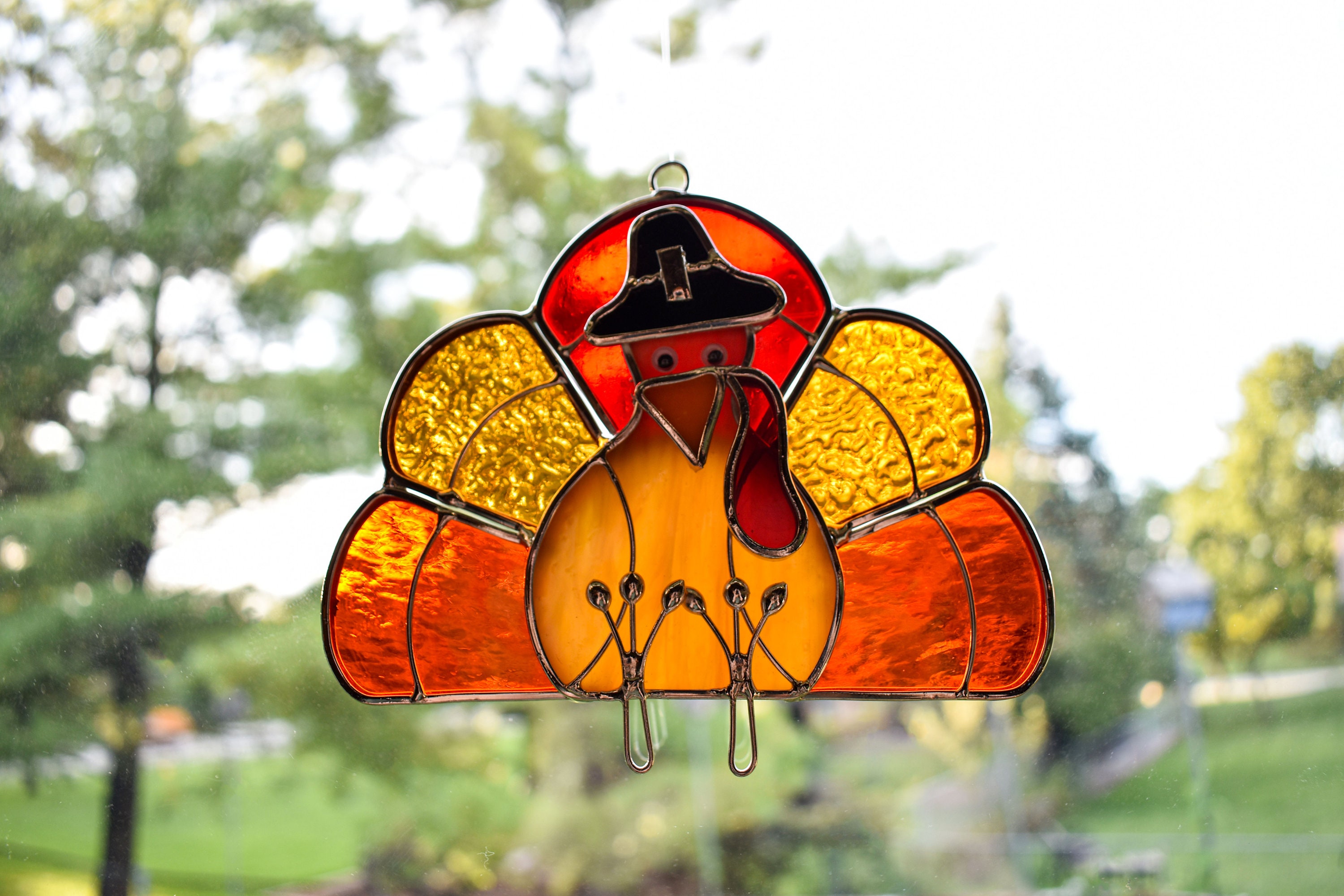 Turkey Stained Glass Suncatcher/nightlight/ornament - Etsy