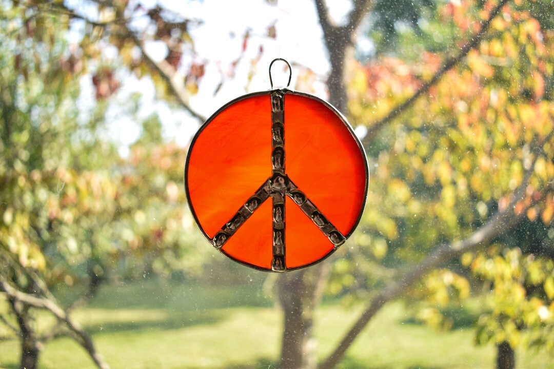 Peace Sign Suncatcher / Nightlight / Ornament - Etsy