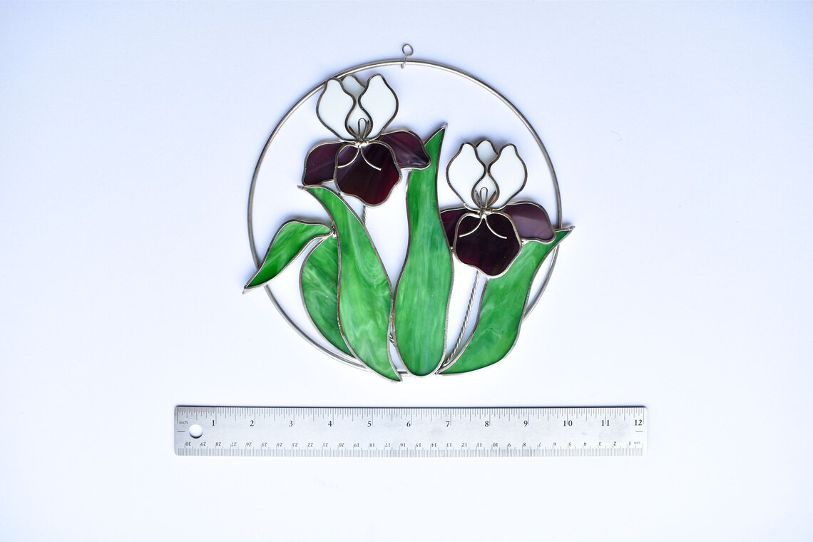 Iris in Wire Ring - Etsy