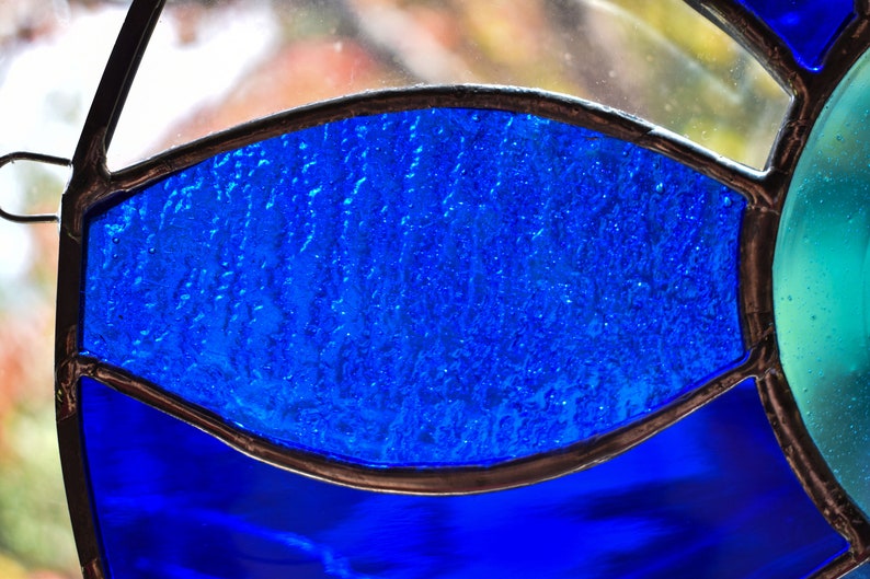 Blue Rondel Round Panel - Etsy