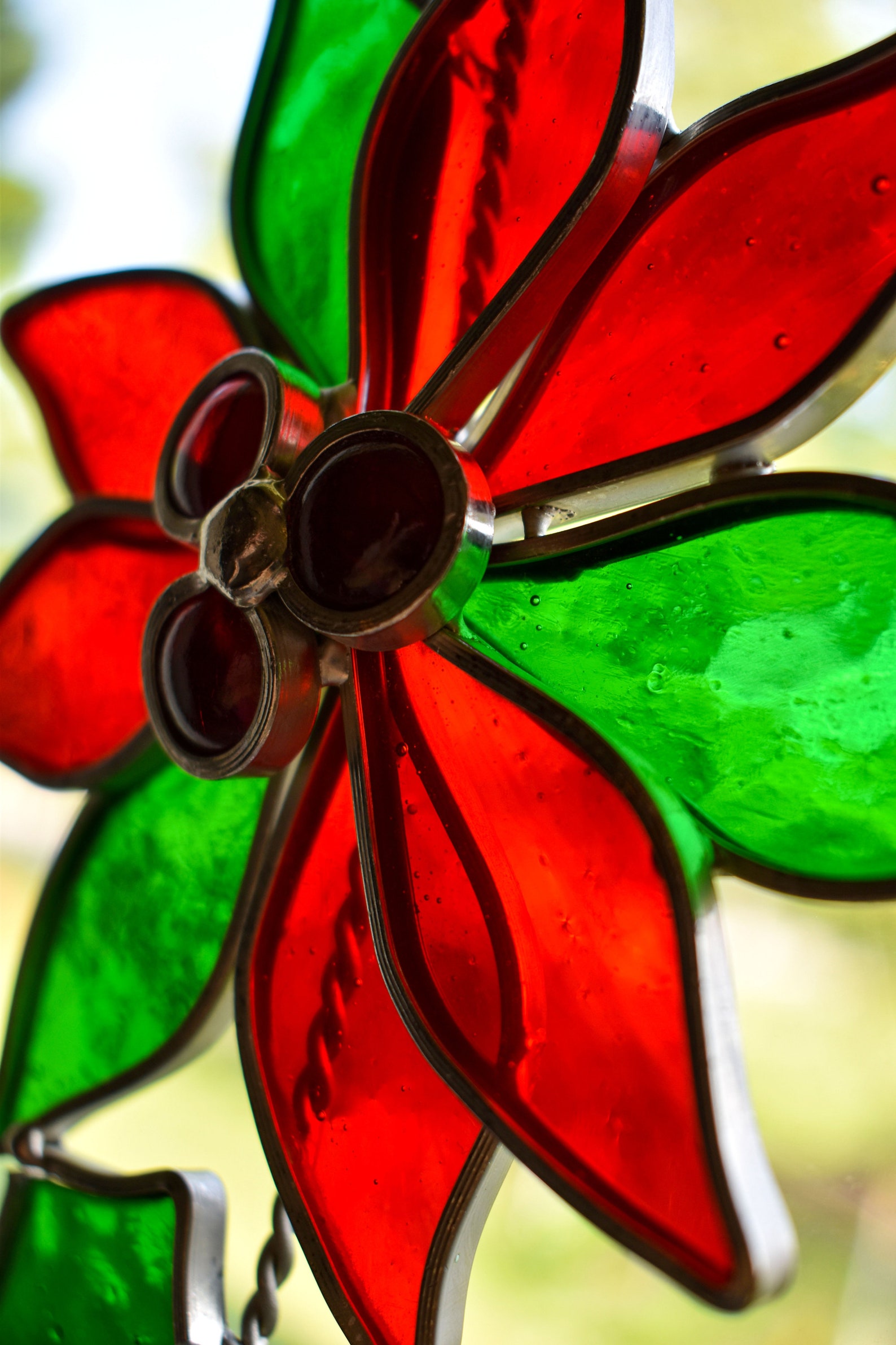 Poinsettia on Twisted Wire - Etsy