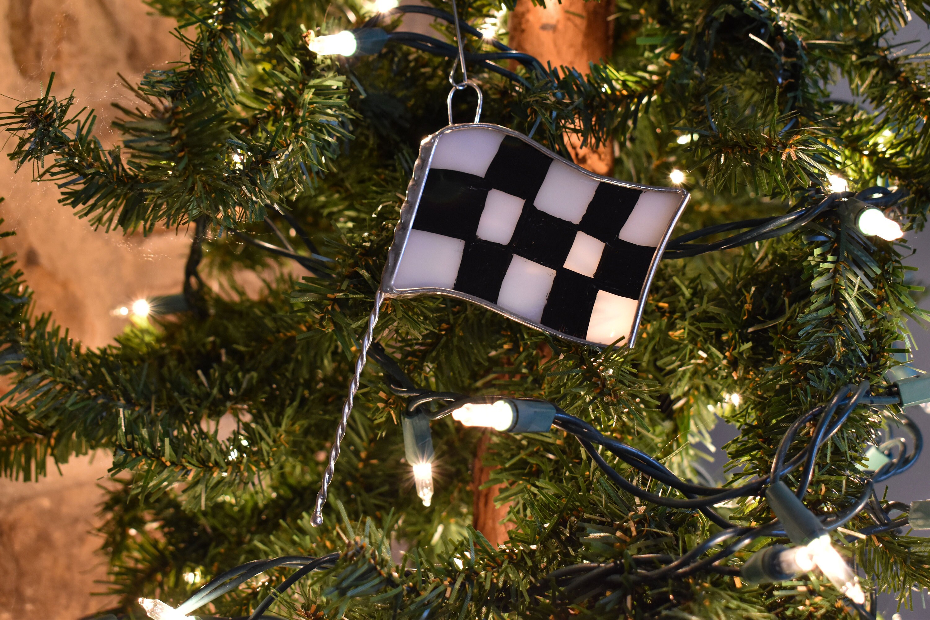 Checkered Flag Suncatcher / Nightlight / Ornament - Etsy