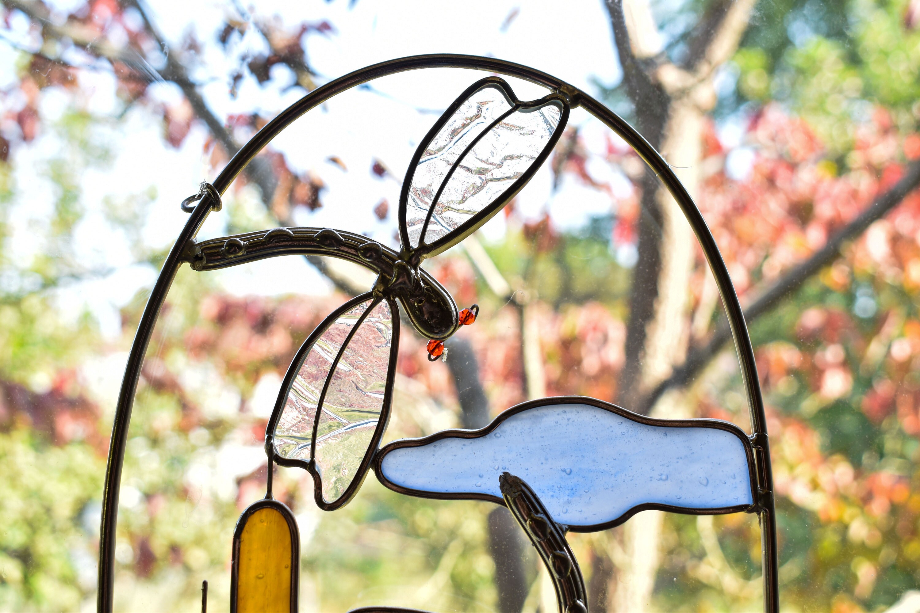 Dragonflies in Oval Wire Frame - Etsy