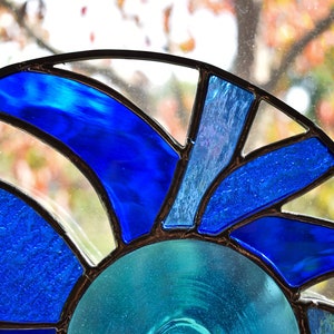 Blue Rondel Round Panel - Etsy