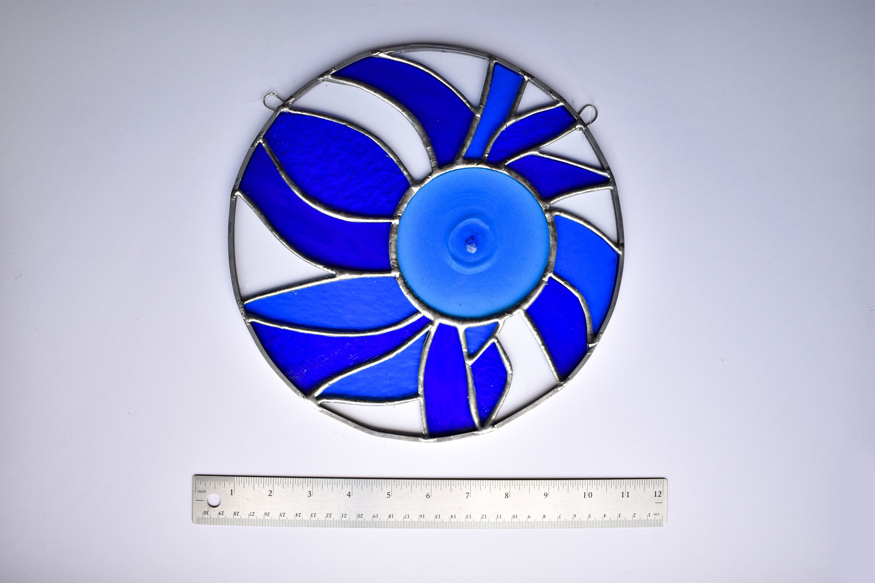 Blue Rondel Round Panel - Etsy