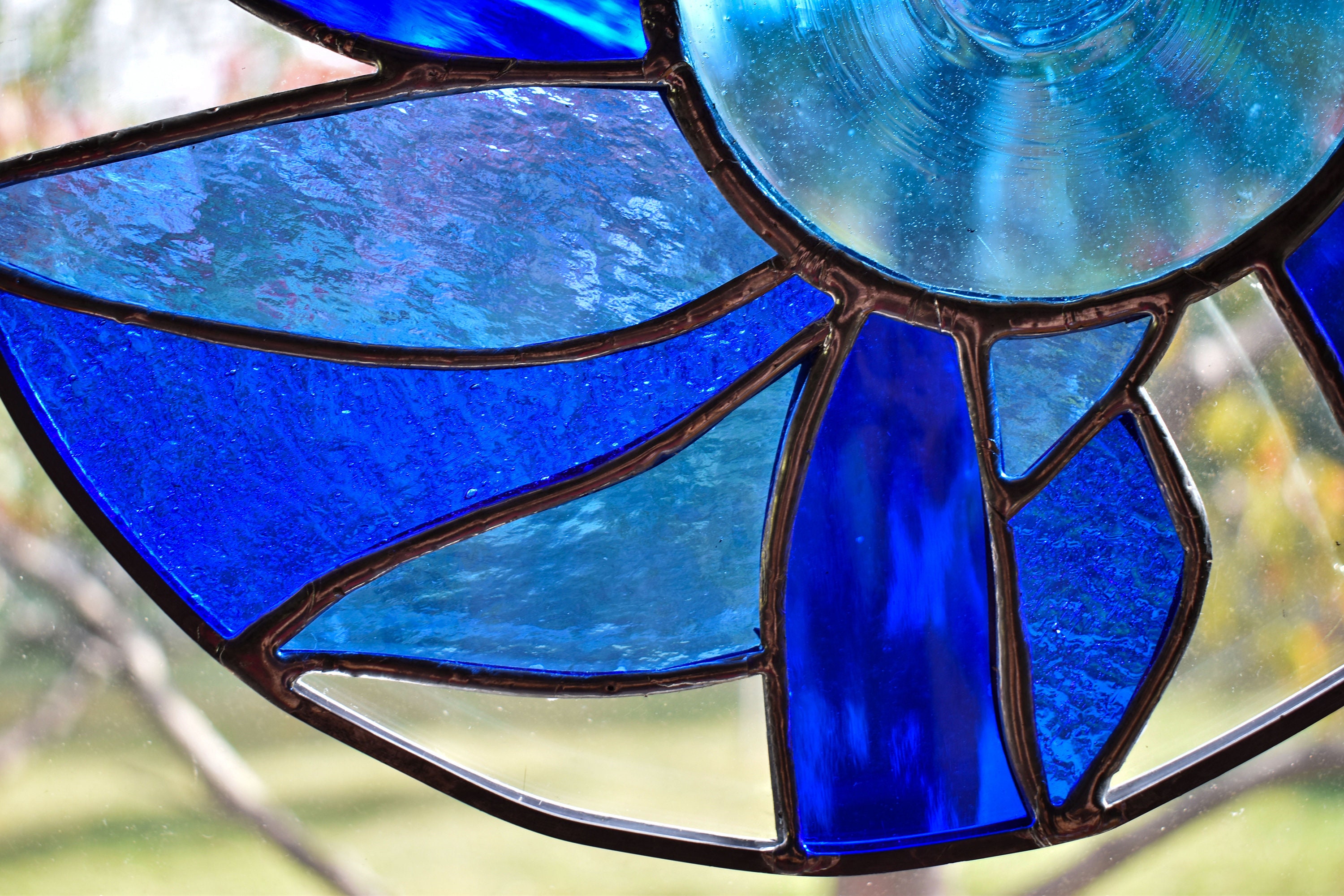 Blue Rondel Round Panel - Etsy