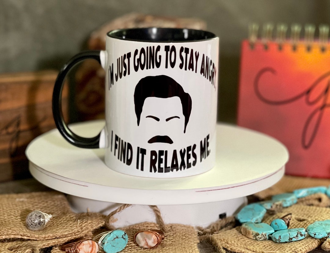 Ron Swanson Mug Quote Ceramic Heat Press Sublimation 11 Oz Parks and ...