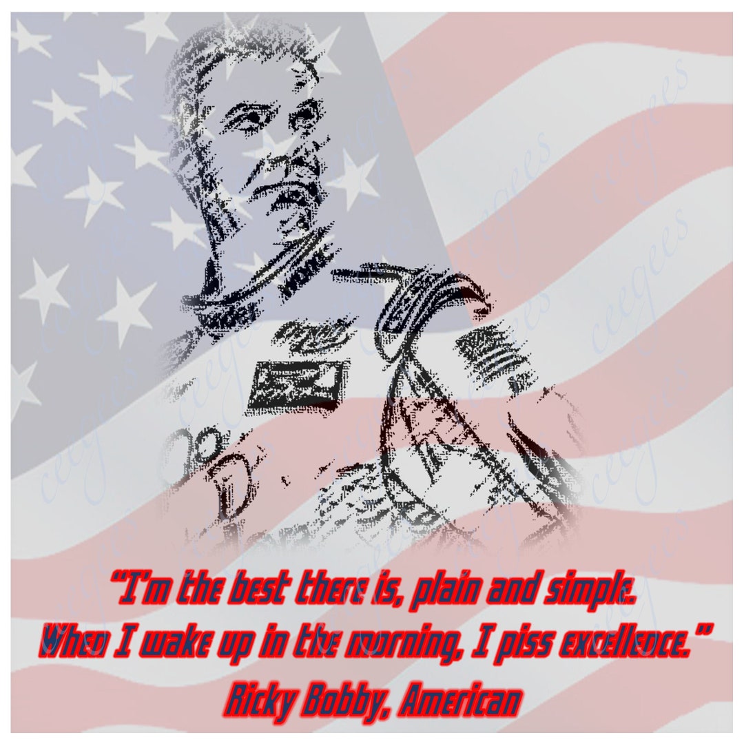 Talladega Nights Ricky Bobby Movie Will Ferrell Racing Instant Digital ...