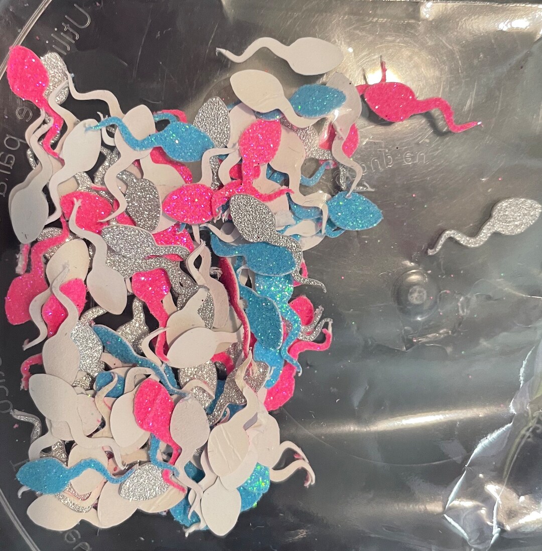 Glitter Paper Sperm Confetti Many Colours - Etsy