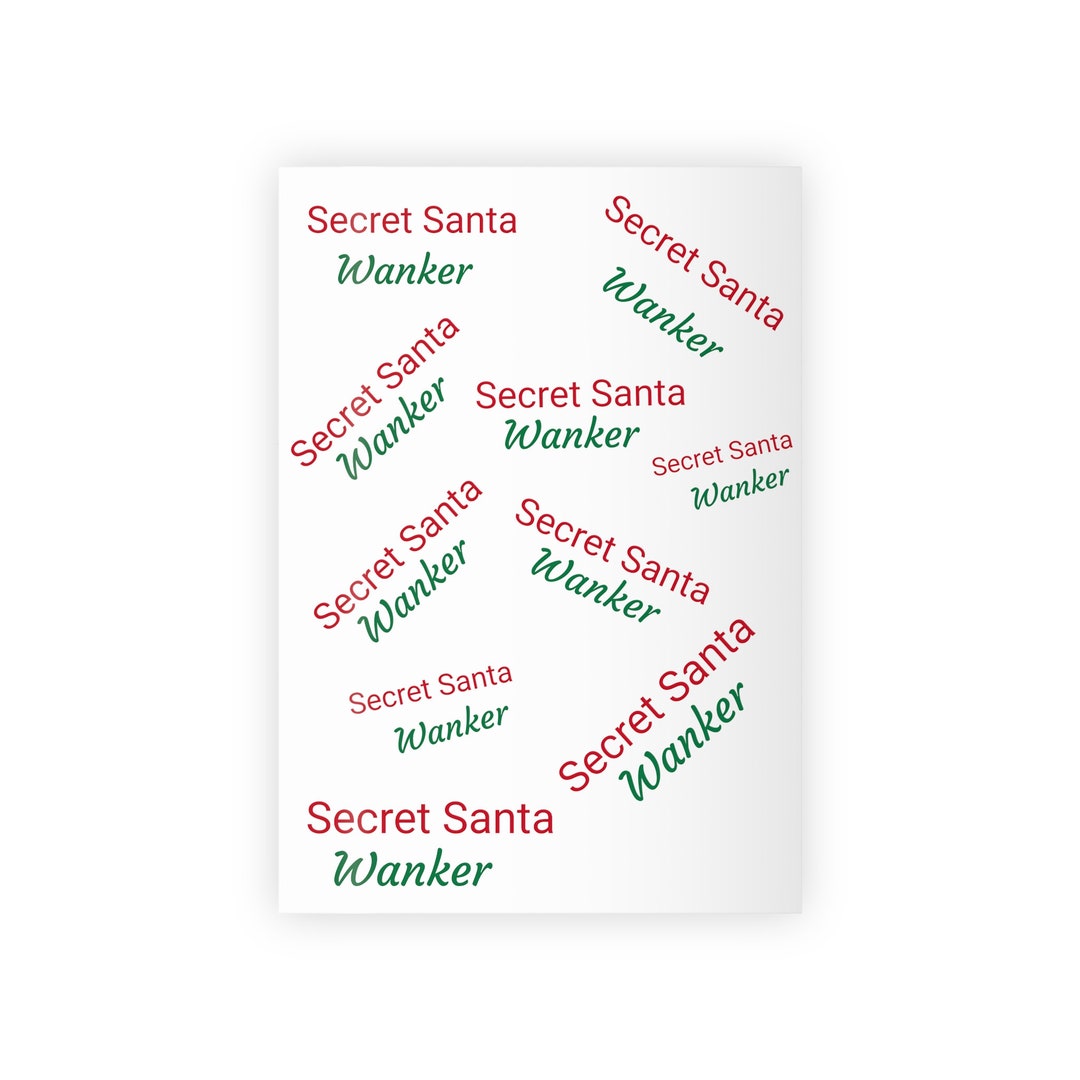 Secret Santa Gift Wrapping Paper Rolls 1pc - Etsy