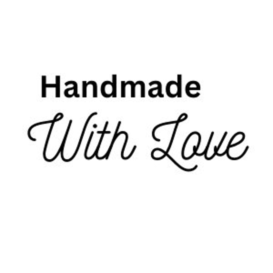 2 Round Handmade With Love Stickers Many Colours Available - Etsy