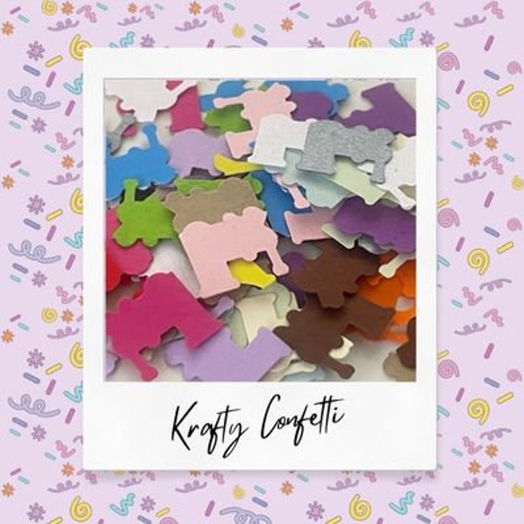 Train Confetti Many Colours - Etsy