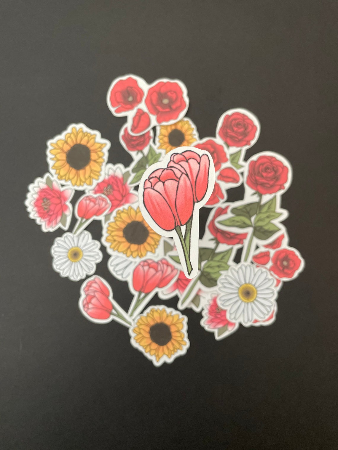 Flower Sticker Sheet | Etsy