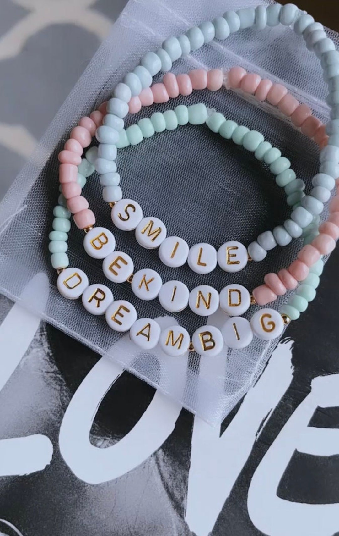 Positive Affirmation Bracelet, Affirmation Bracelet, Positivity ...